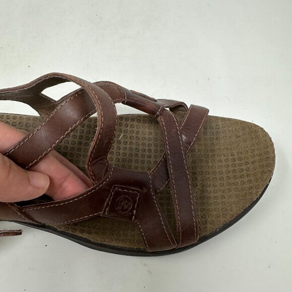 Merrell | Shoes | Merrell Leather Ankle Strap Sandals Womens 9 | Poshmark